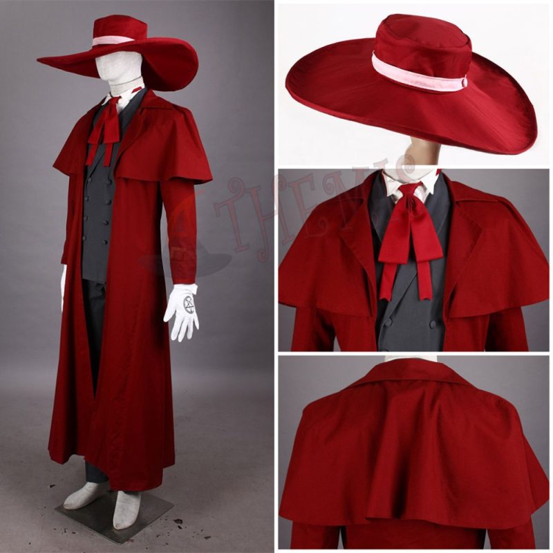 High Cotton Hellsing Alucard Vampire Hunter Cosplay Costume Long Coat ...