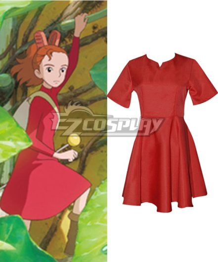 Red Arrietty Cosplay Costume Hayao Miyazakis Secret World Of Arietti ...