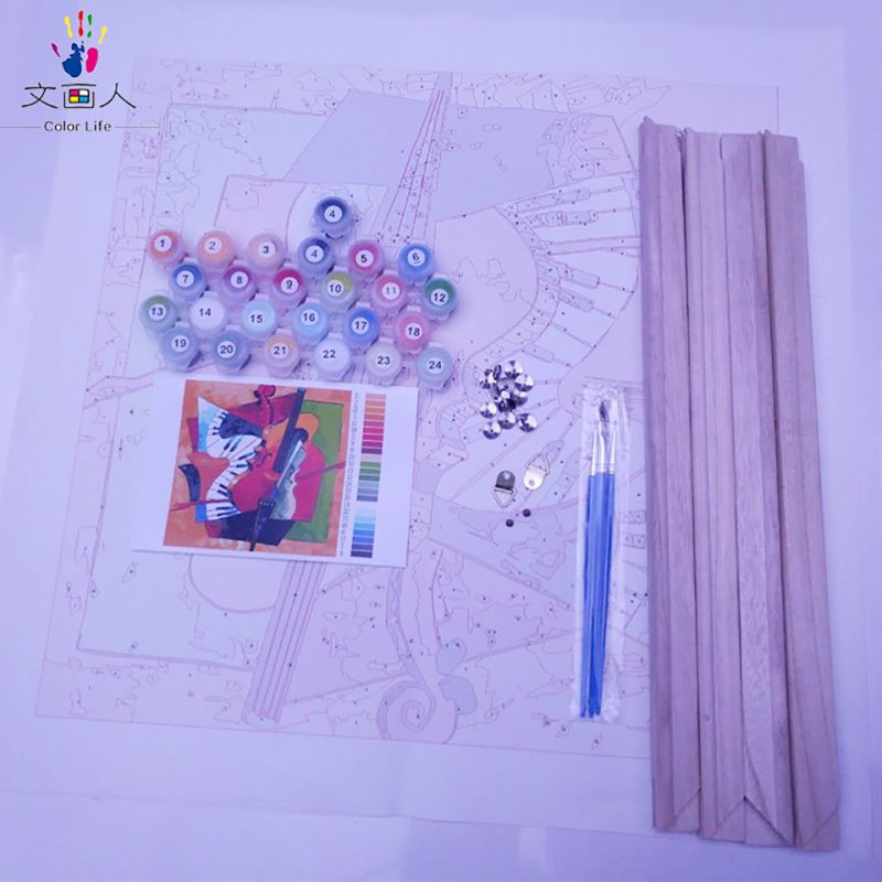 Anime Totoro Diy Painting By Numbers Kit Hayao Miyazaki Artwork Framed ...