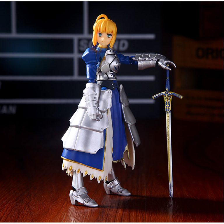 Fate Stay Night Good Anime Pvc Action Figure Movable Armor Saber Model ...