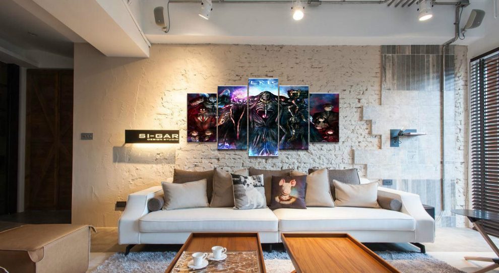 Overlord Ainz Ooal Gown Animation 5piece Modular Canvas Wall Art Decor ...