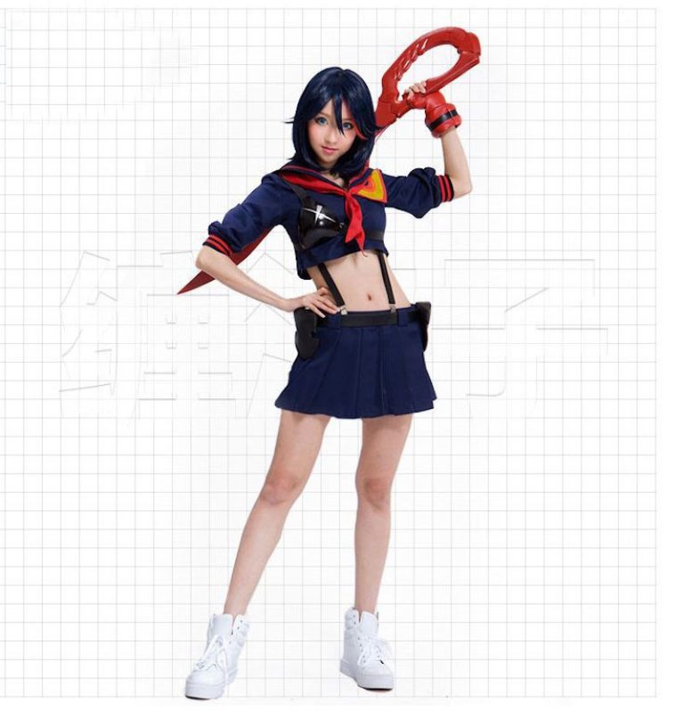 Custom Made Sexy Ryuko Matoi Cosplay Costume Anime Sailor Uniform ...