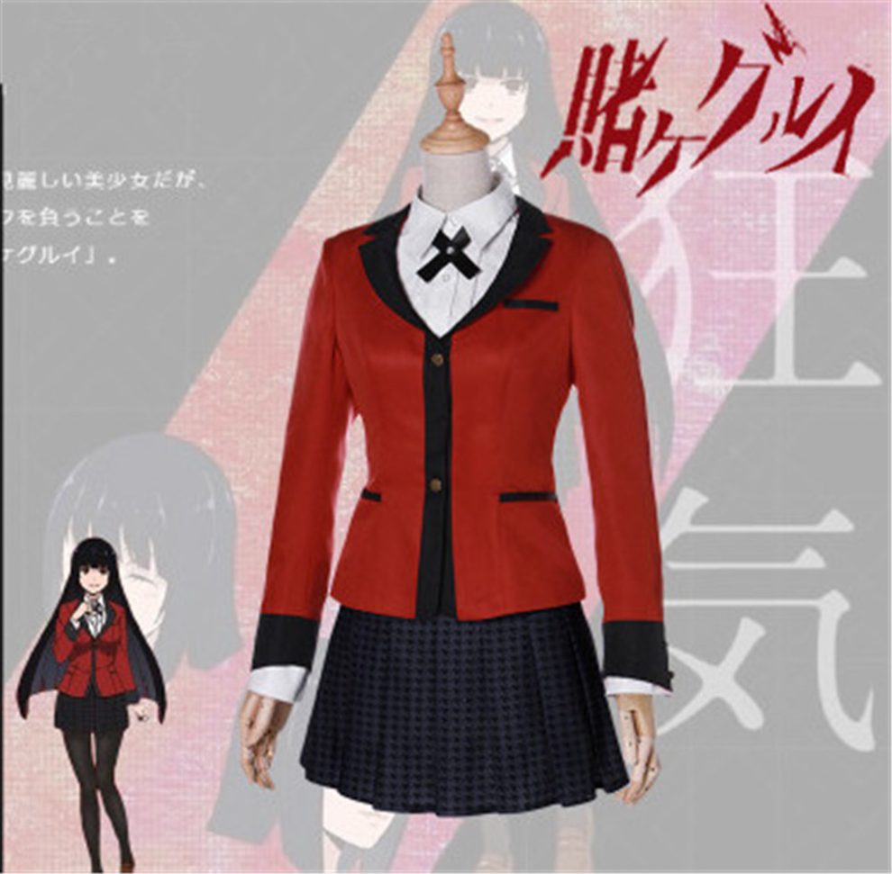 Kakegurui Yumeko Jabami Anime Cosplay Full Uniform Set Japanese ...